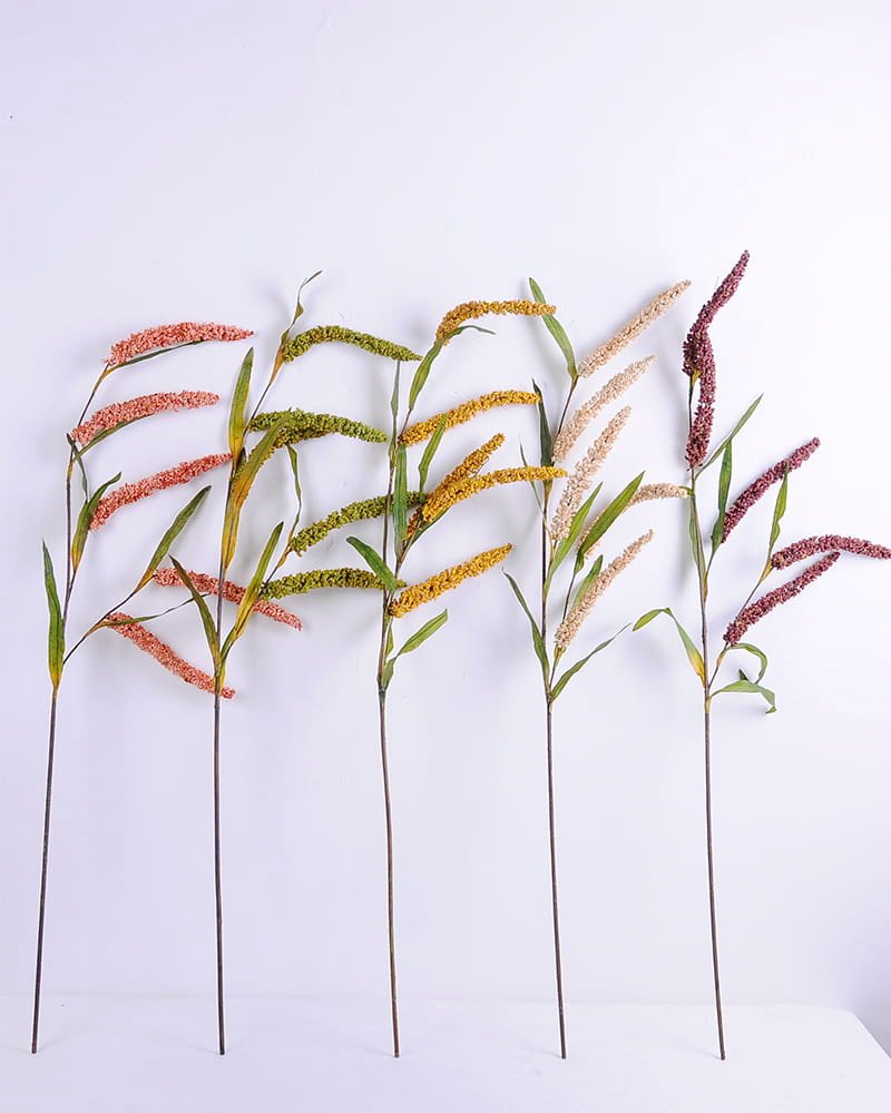 Artificial Flower 23*115CM Millet GS-59020006-R1 - Silk Flowers Factory ...