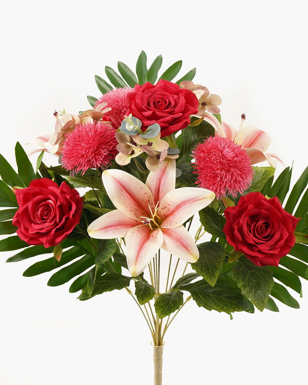 Artificial Flower 37*37*49cm Rose *13 Bush GS-67924002-R1 - Silk ...